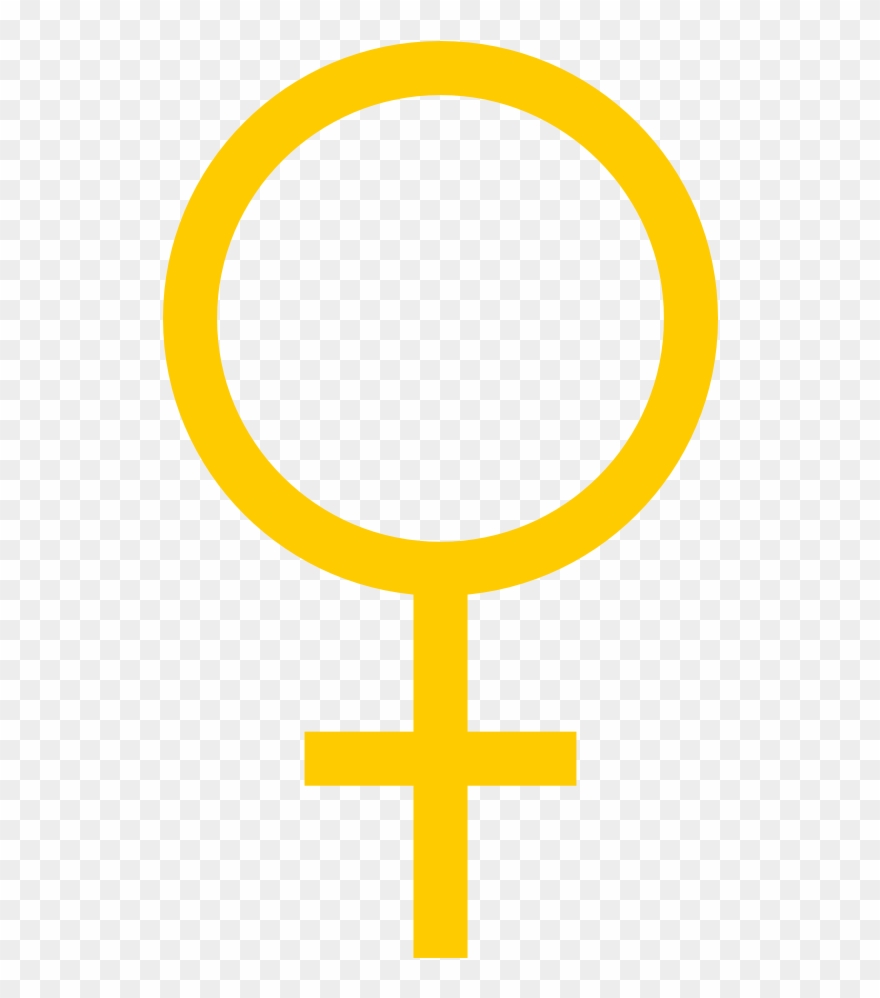 Female Symbol Color Colour Tangerine Yellow Xochi - Female Symbol Gold ...