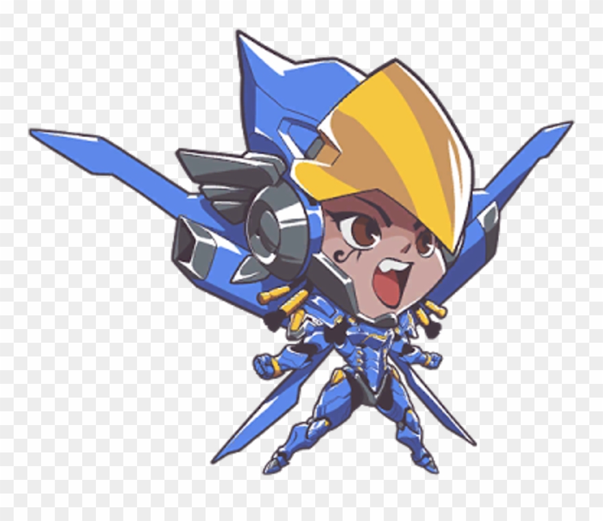 Overwatch Pharah Cute Spray Clipart (#1833190) - PinClipart