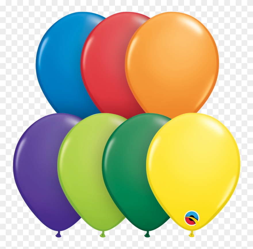 5″ Round Carnival - Balloons Clipart (#1847448) - PinClipart