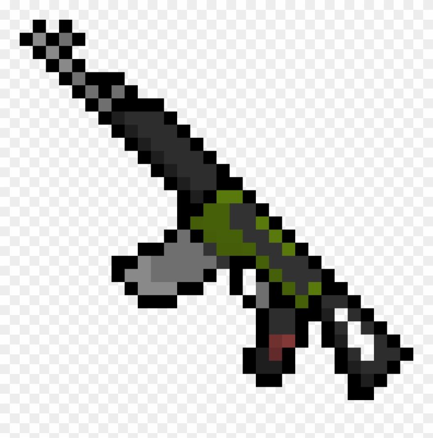 Outcast Rifle - Pixel Art Auto Clipart (#1862348) - PinClipart