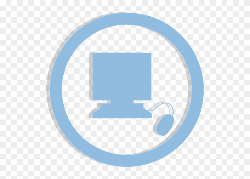 Download Computer Clipart Blue - Sticker - Png Download (#1879735 ...