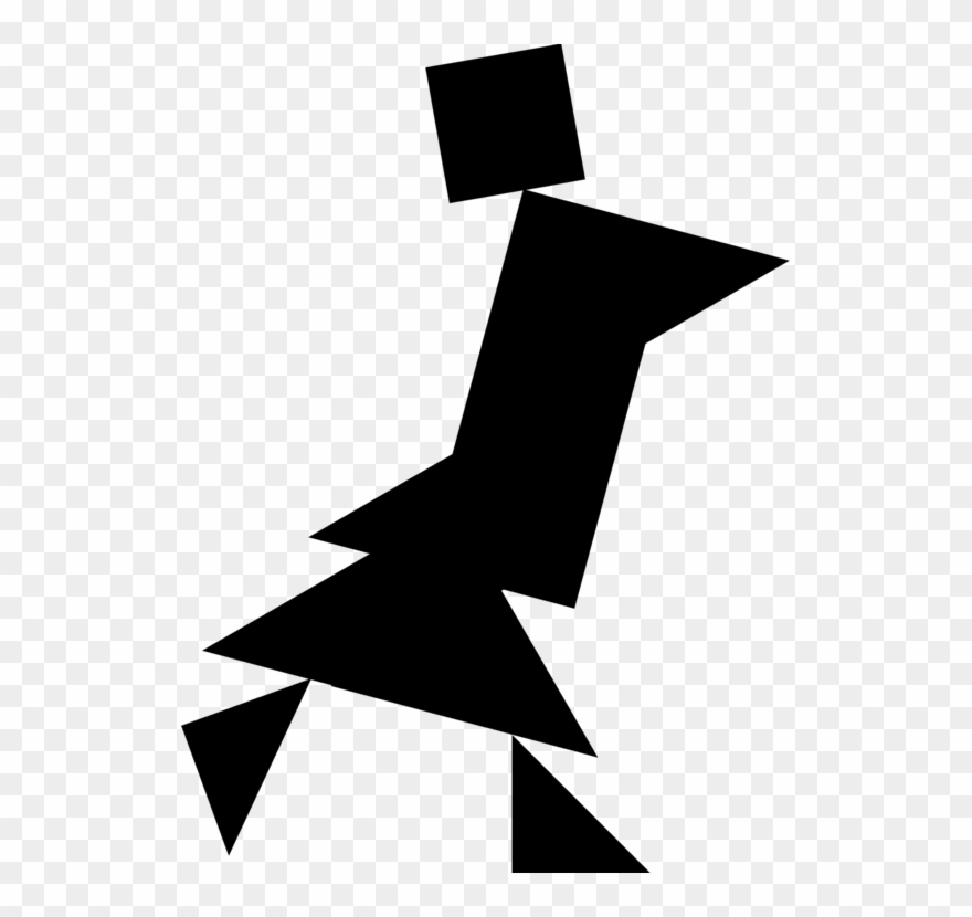 Jigsaw Puzzles Geometric Shape Tangram Mathematics - Tangram Clipart ...