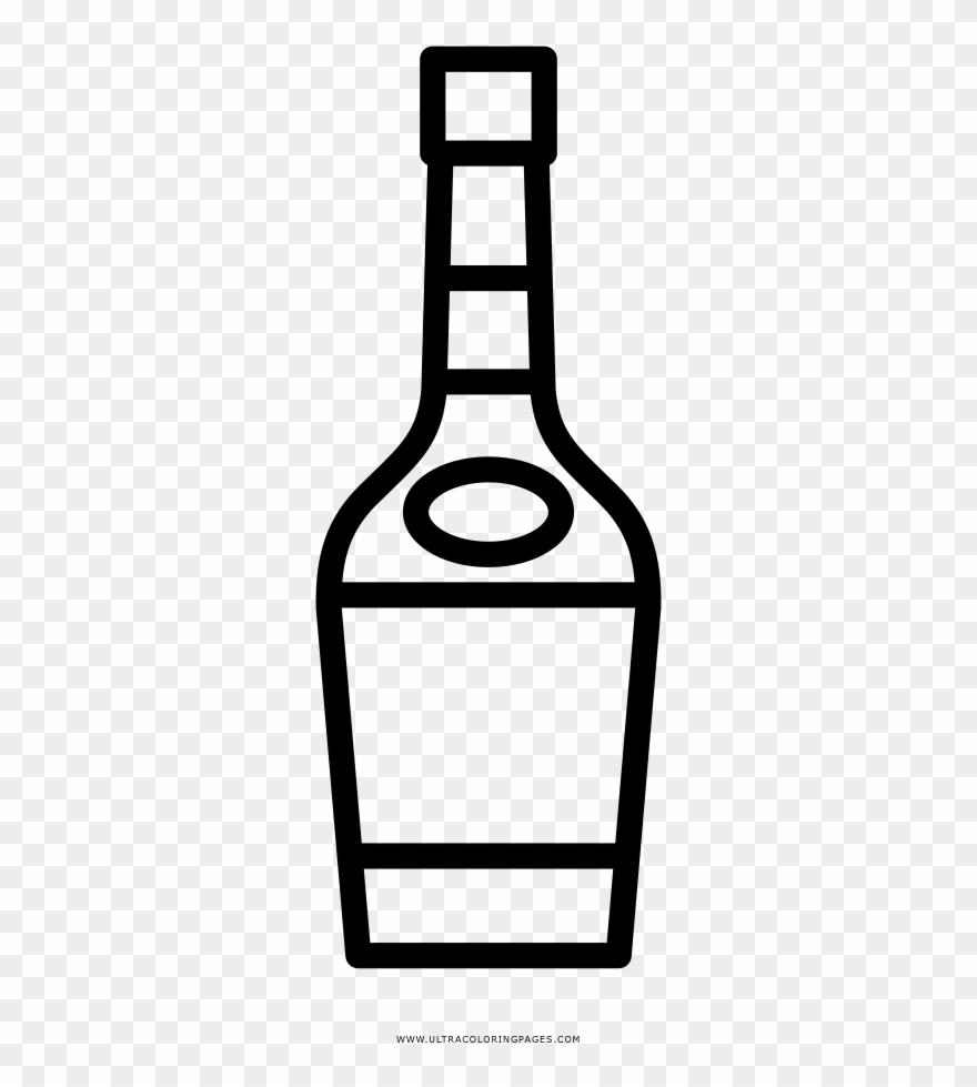 Hennessy Bottle Label Template Sketch Coloring Page