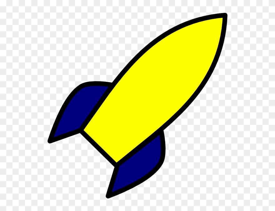Download Rocketship Rocket Ship Clipart The - Blue And Yellow Rocket ...