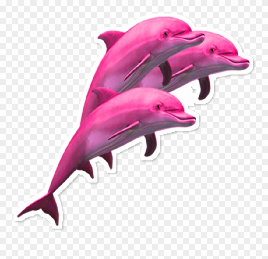 Ftestickers Scdolphin Dolphins Clipart Pink Aesthetic - Vaporwave ...