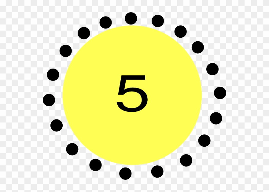 Number 5 Clip Art At Clker - Circle - Png Download (#1907636) - PinClipart