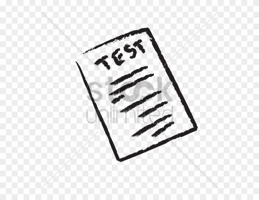 Download A Test Paper Vector Image Clipart Paper Examination - Cartoon ...