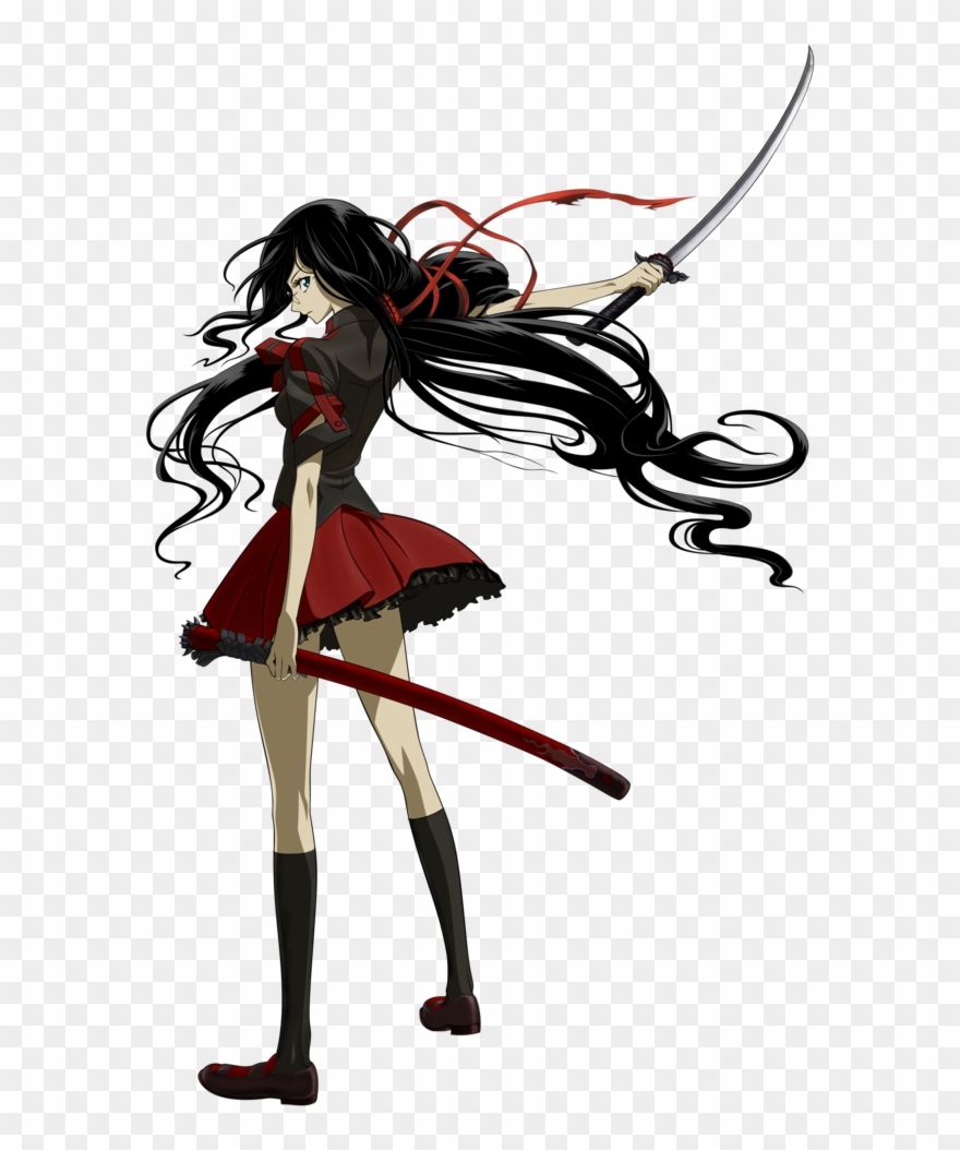 Saya Kisaragi - Saya Blood C Render Clipart (#1930289) - PinClipart