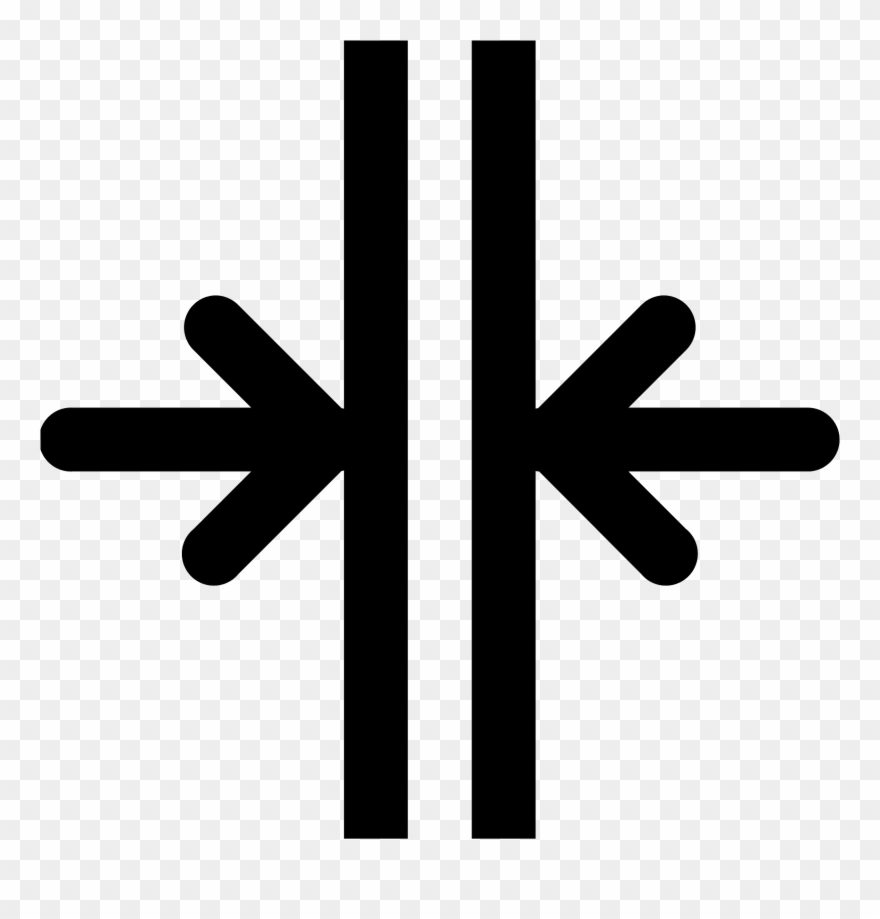 Merge Vertical Filled Icon - Snowflake Silhouette Clipart (#1932937 ...