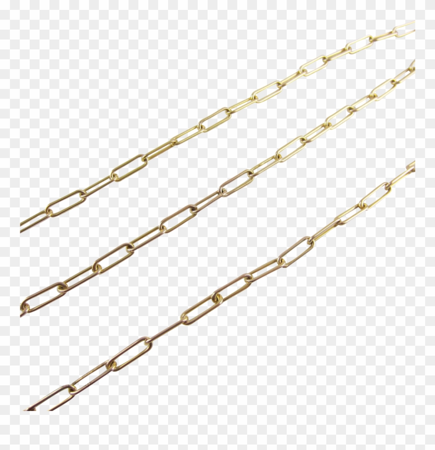 Paper Clip Chain Necklace - Png Download (#1936540) - PinClipart