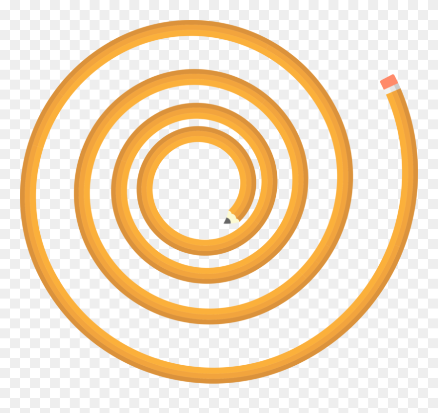 Pencil Spiral - Spiral Pencil Clipart (#1941203) - PinClipart