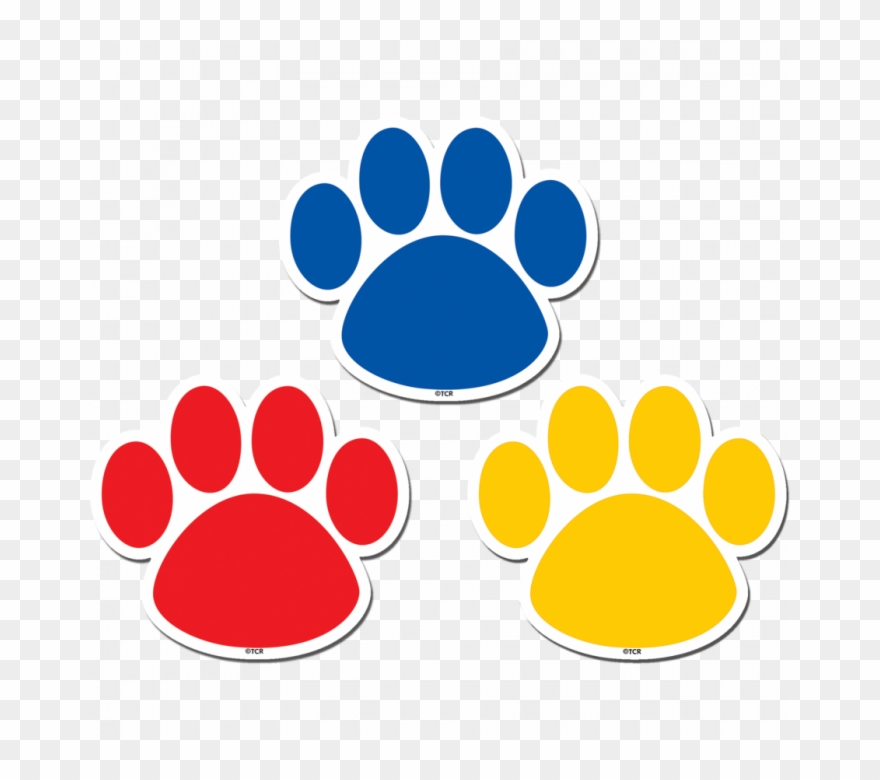 Colorful Paw Prints Clipart (#1951459) - PinClipart