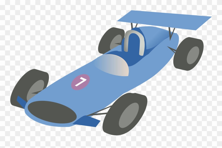 Cars Clip Art >> Clipart - Blue Race Car Clipart - Png Download ...