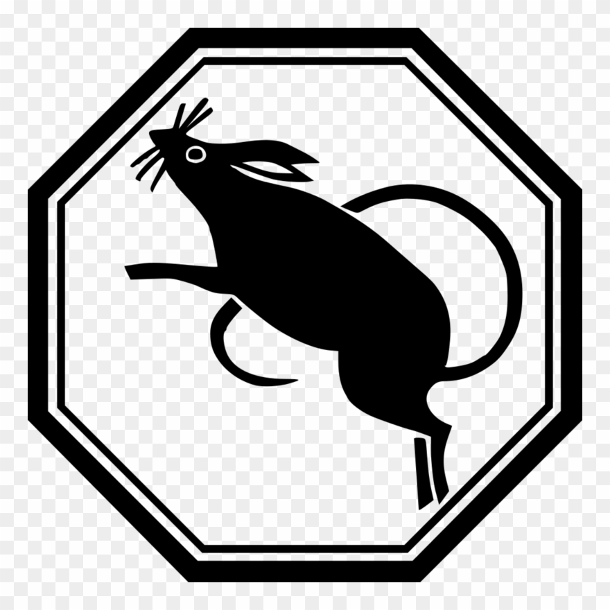 Chinese Horoscope Rat Sign Clipart - Zodiac Rat - Png Download ...