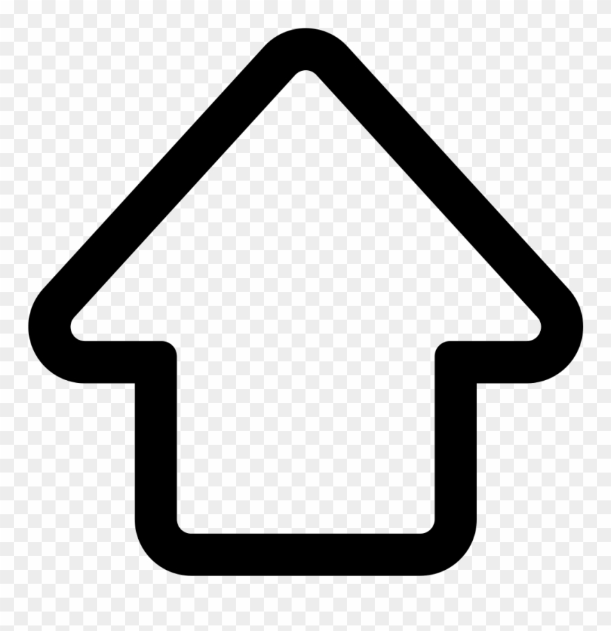 Up Arrow Outline Comments - Up Arrow Outline Vector Clipart (#1966289 ...