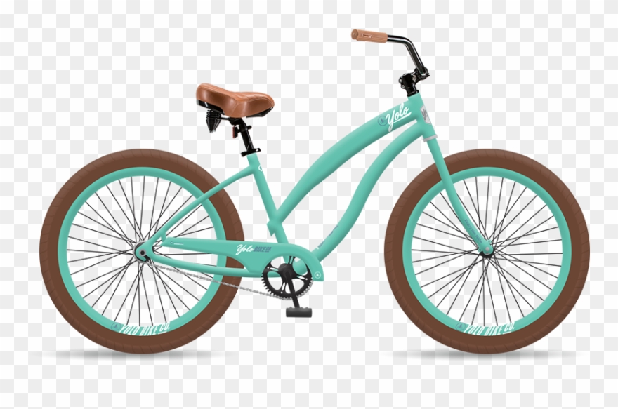 Graphic Black And White Bike Transparent Beach Cruiser - Cruiser Bike ...