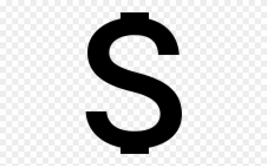 Dollar Sign - Big Black Letter S Clipart (#1997452) - PinClipart