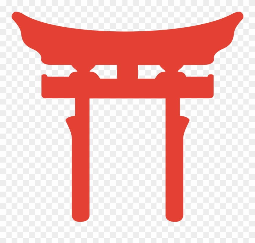 Shrine Clipart Japanese Gate - Shinto Symbol - Png Download (#22915 ...
