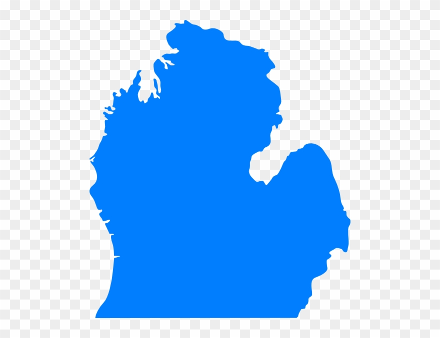 Michigan Clip Art - Shape Of Michigan Lower Peninsula - Png Download ...