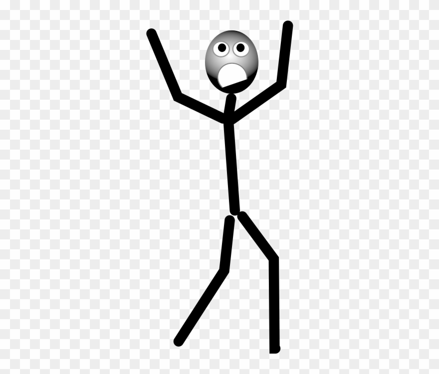 Download Surprised Stickman Clipart (#2000052) - PinClipart