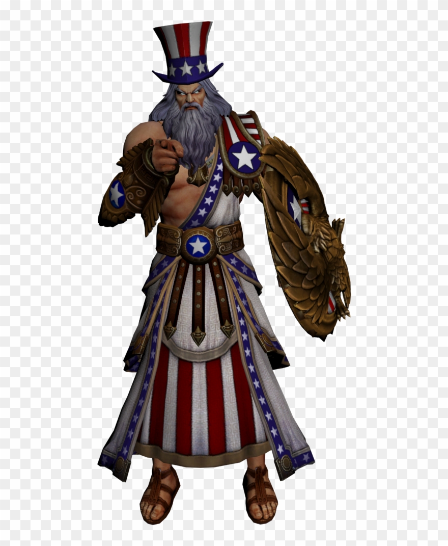 Download Zeus Uncle Sam Renders - Action Figure Clipart (#2011119 ...
