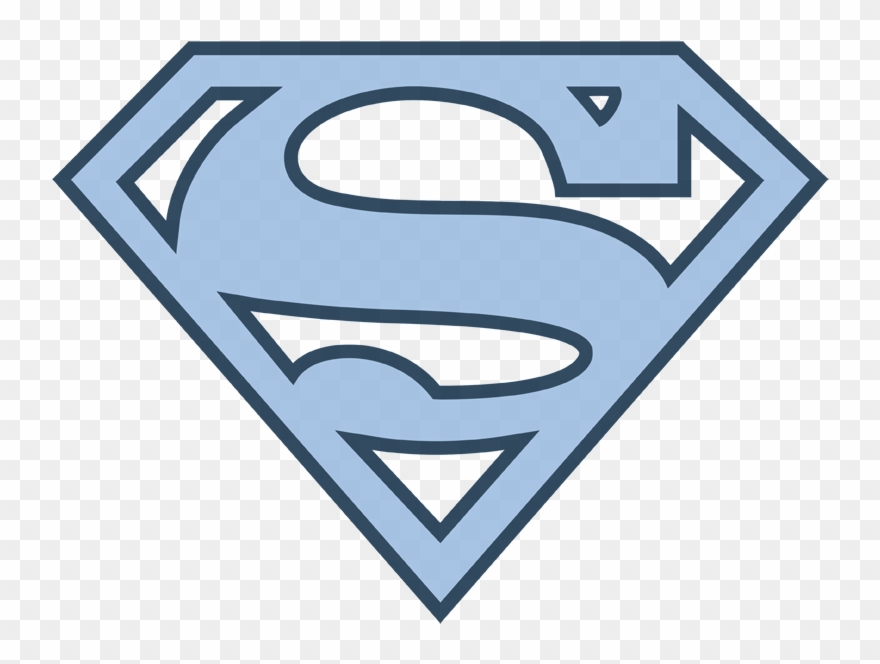 Superman Carolina Blue&navy Shield Men's Regular Fit - Superman S ...