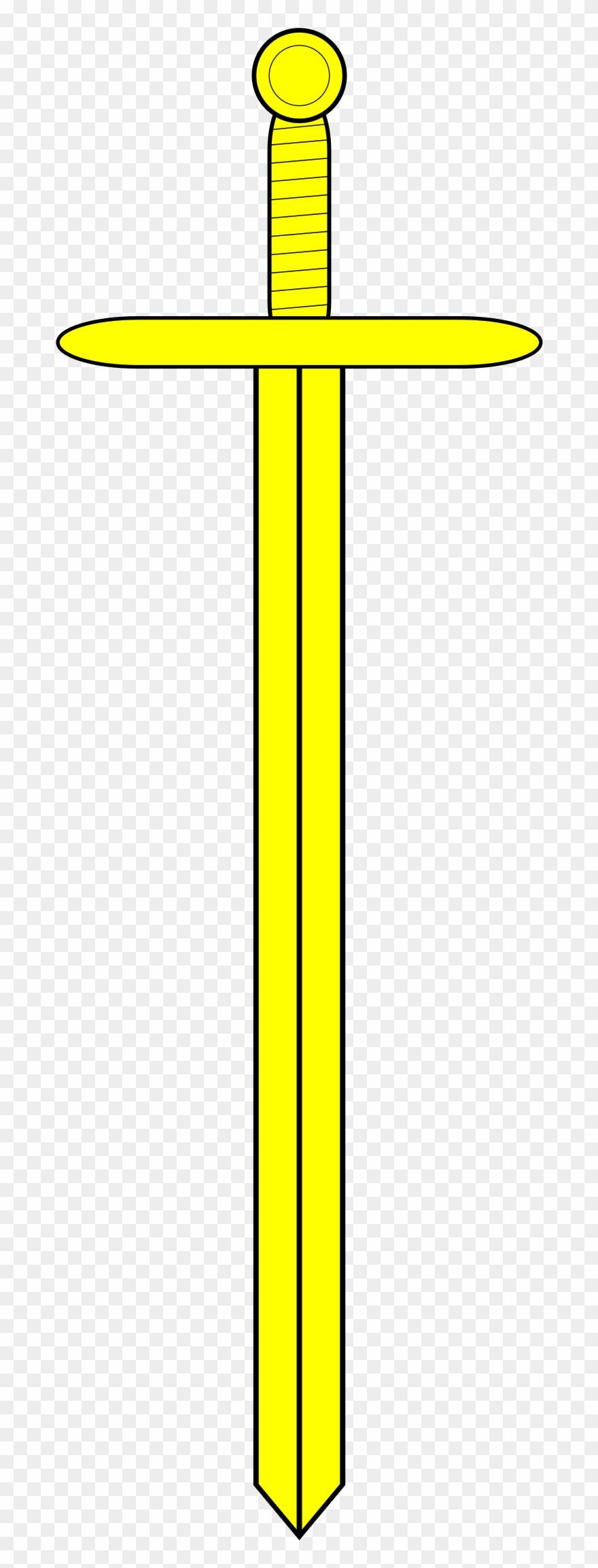 Big Image - Yellow Sword Clipart (#2021695) - PinClipart