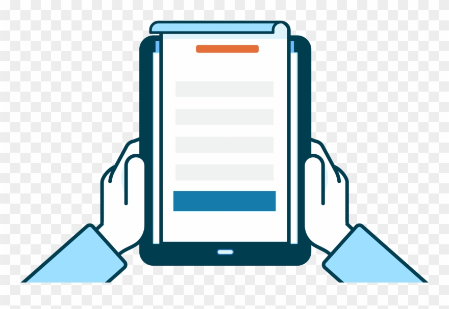 Download Hands Holding Tablet - Tablet Computer Clipart (#2022673 ...