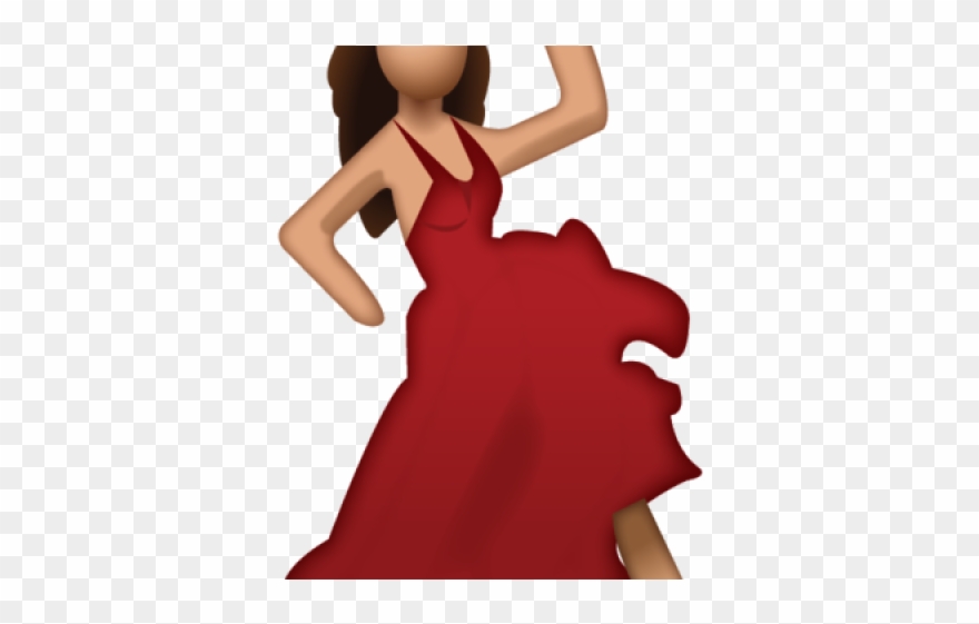 Download Emoji Clipart Dancing - Red Dress Emoji Png Transparent Png ...