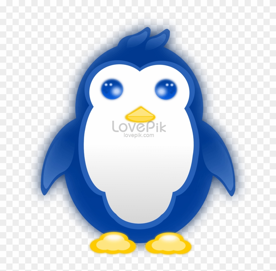A Cartoon Blue Penguin - Cartoon Blue Penguins Clipart (#2056771 ...