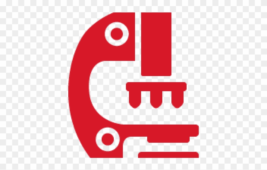 Microscope Clipart Red - Red Microscope Icon Png Transparent Png ...