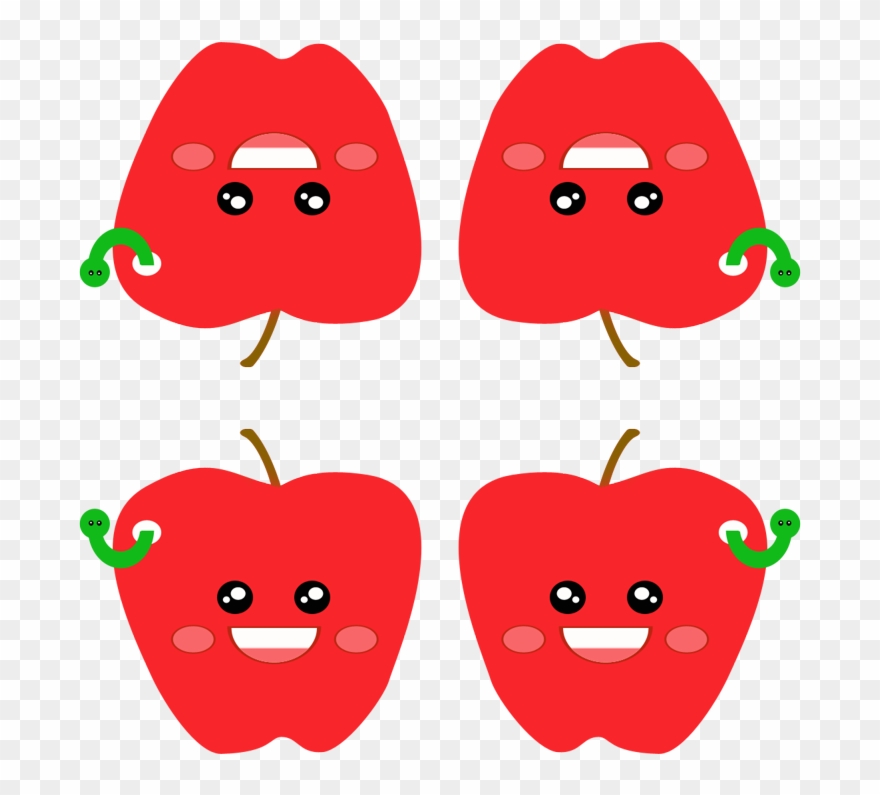 Worm In Apple Clip Art - Png Download (#2072079) - PinClipart