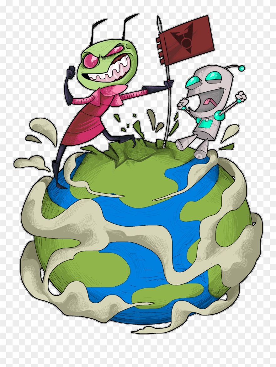 My Art Pixel Art Invader Zim Invader Zim Returns Zim Clipart (#2079079 ...