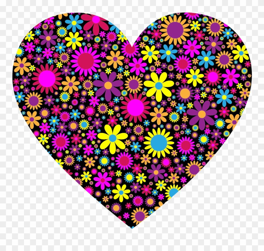 Floral Heart - Wallpaper Clipart (#2083426) - PinClipart