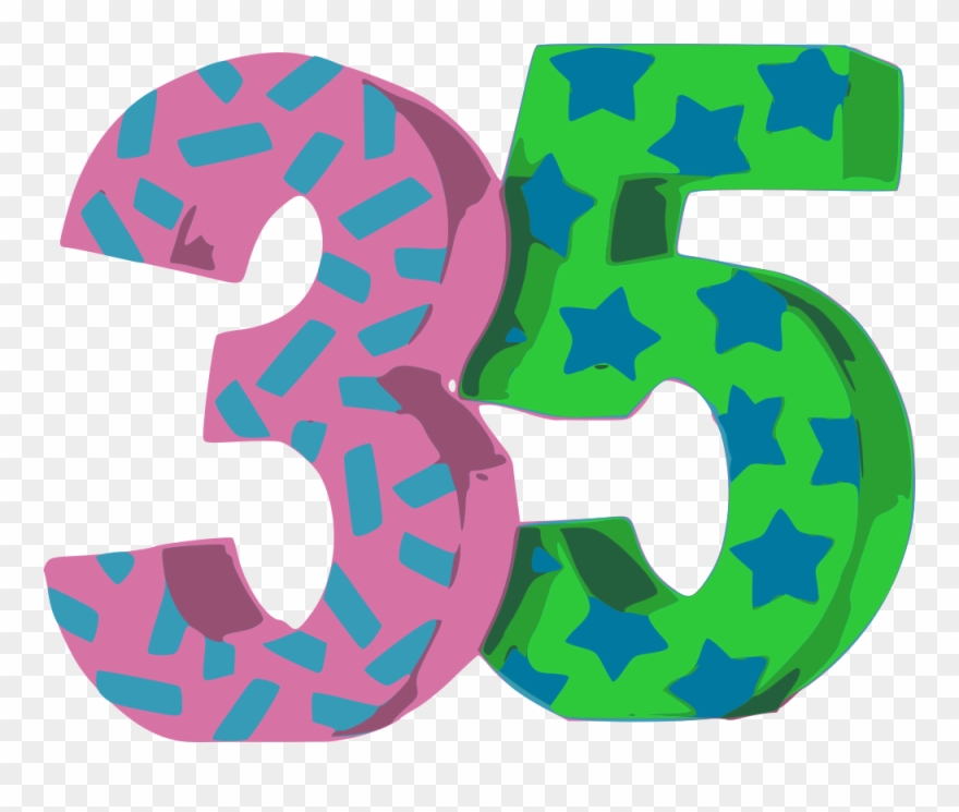 Numeros 35 Animados Clipart (#2083588) - PinClipart