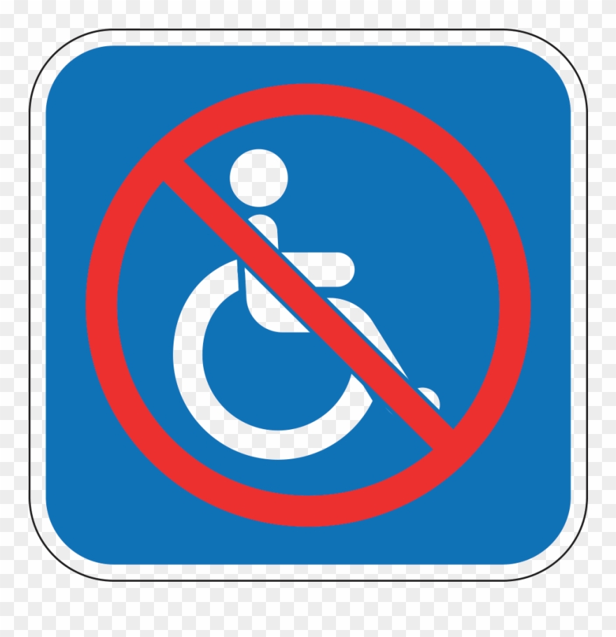 No Handicap Wheelchair Logo, - No Handicap Sign Clipart (#2084848 ...