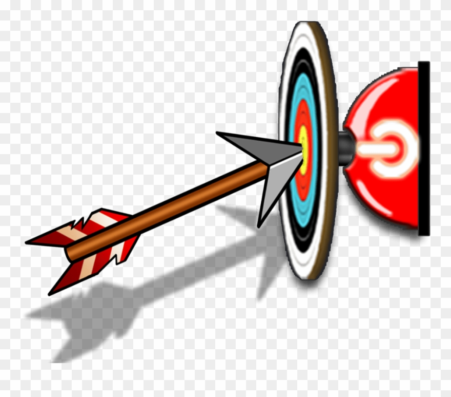 Red Target With Arrow Clipart (#2085458) - PinClipart