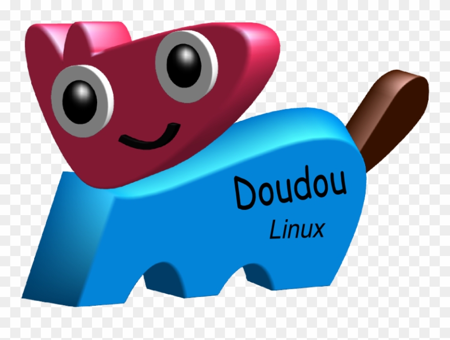 Download Geek Doudou Linux Doudoulinux Black White Line Art - Cartoon Clipart (#2086690 ...