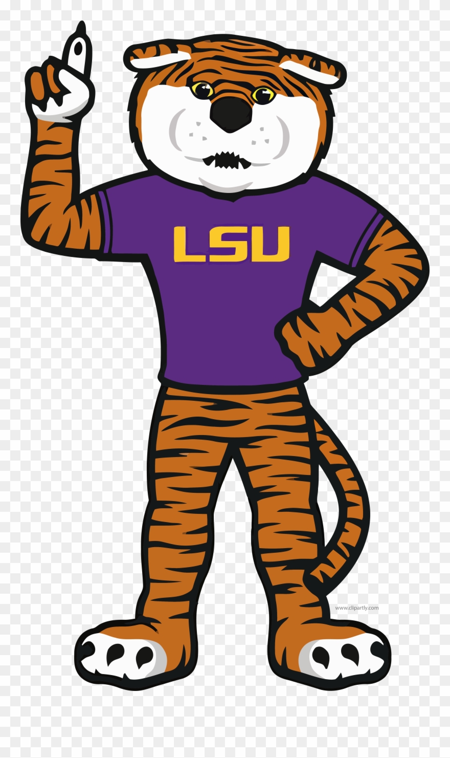 Download Lsu Tigger One Clipart Png Download - Lsu Tigers Mascot Logos ...