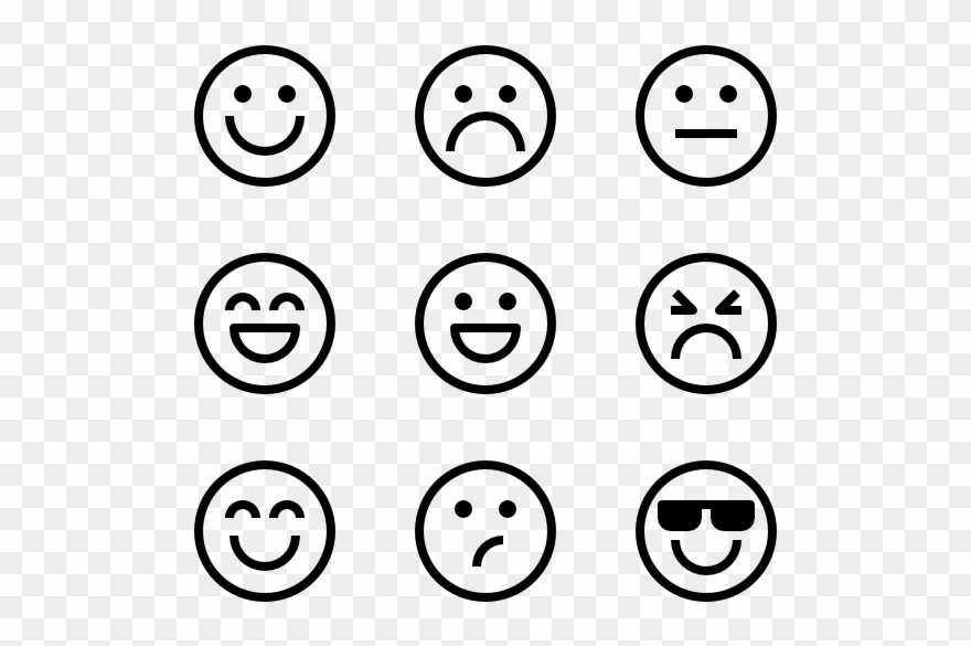Download Emotion Icon Packs Vector Svg Psd - Emotions Png Clipart ...