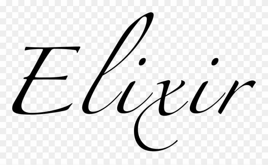 Download Elixir Font In Black - Elegance Beauty Clipart (#2103641) - PinClipart