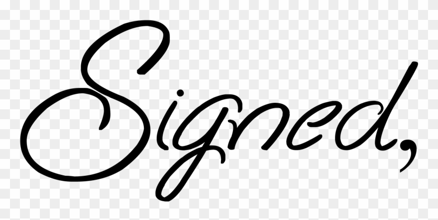 Signed Logo Clipart (#2110156) - PinClipart