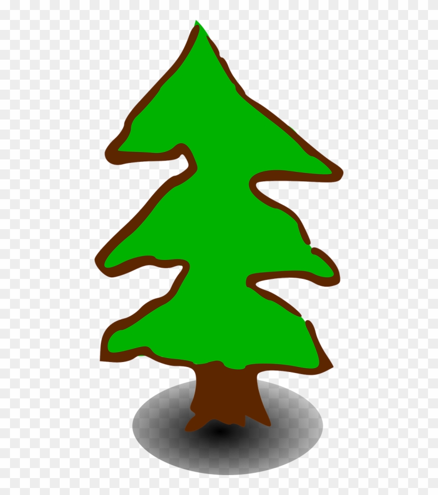 Vector Graphics - Tree Signs On Map Clipart (#2119388) - PinClipart