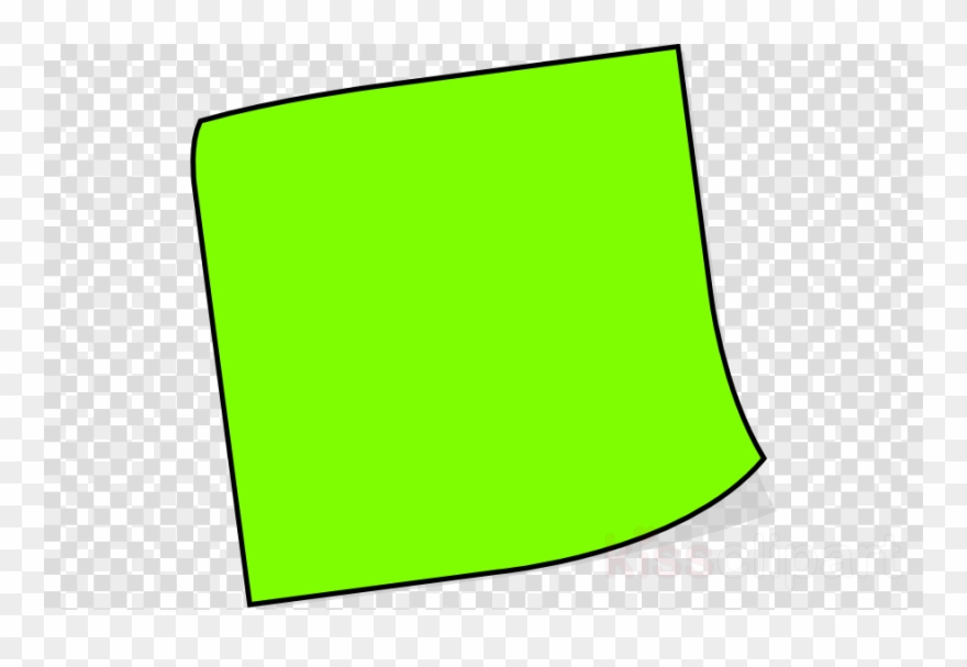Download Sticky Note Clip Art Clipart Post-it Note Paper Clip - Green ...