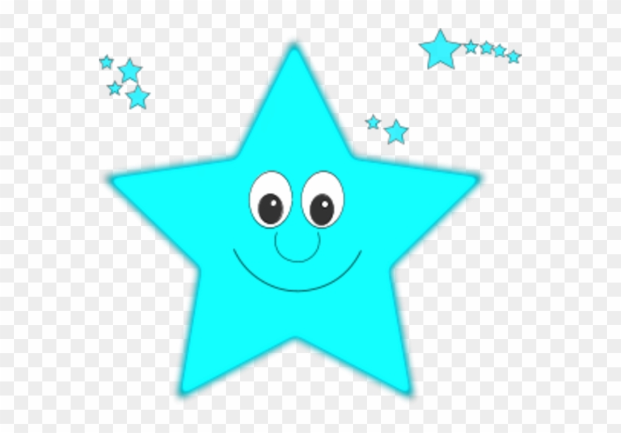 Smiling Star Face Vector Clip Art - Clip Art Star And Smiley - Png ...