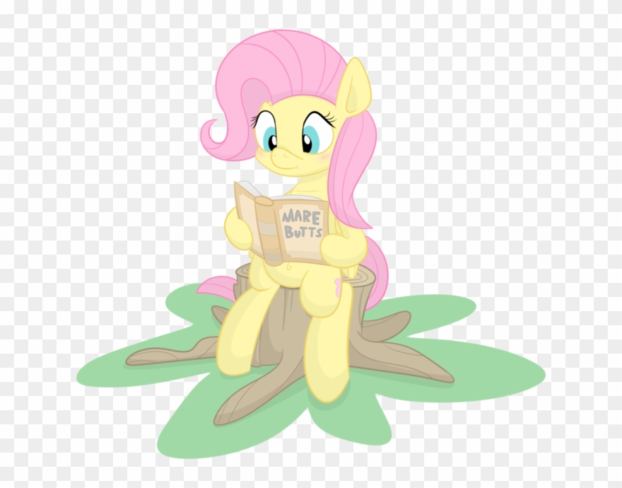 Just Fluttershy Reading A Book By Jittery The Dragon - Fluttershy ...