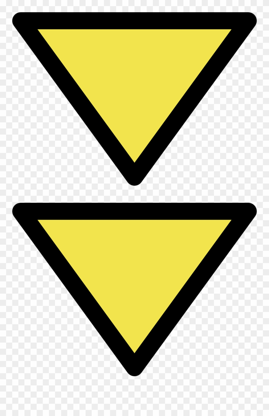 Download Triangles Down Sign Geometric Png Image - Simbol Segitiga ...