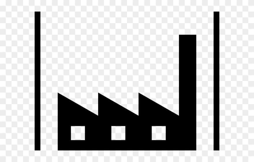 Download Industrial Clipart Factory Symbol - Monochrome - Png Download ...