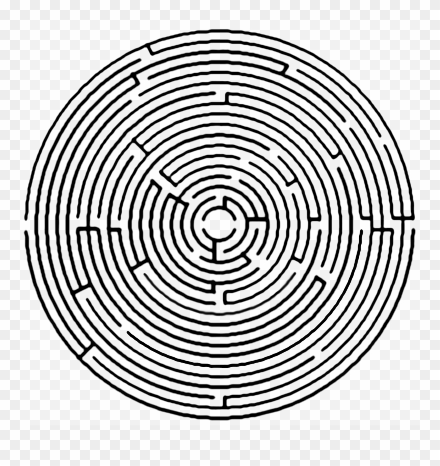 Elgar's Enigma Theme, Pi And C - Circles Maze Clipart (#2154258 ...