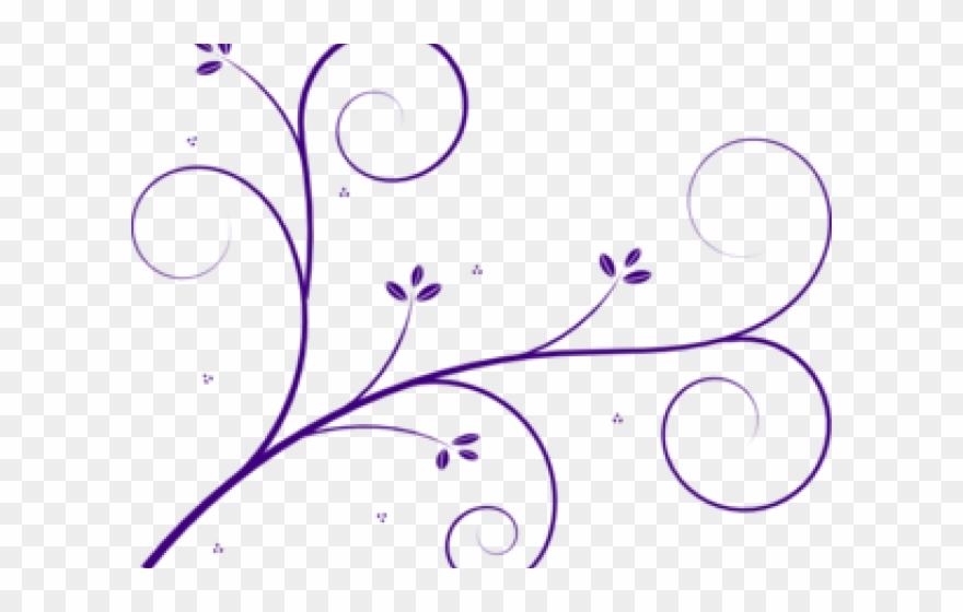 Purple Flourish Clipart